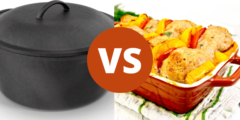 What's the difference between a Dutch oven and a roasting pan?