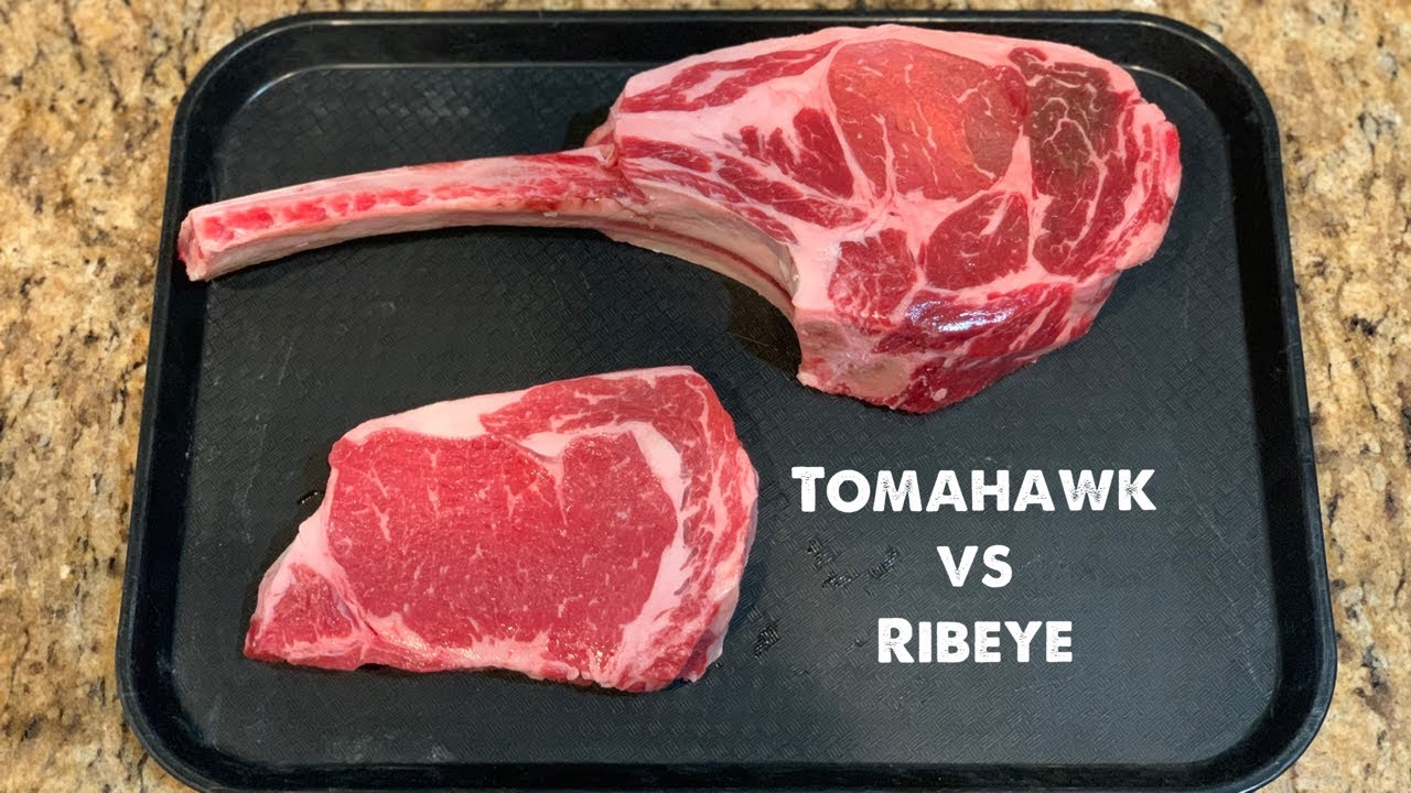 What's the difference between a ribeye and a tomahawk steak?