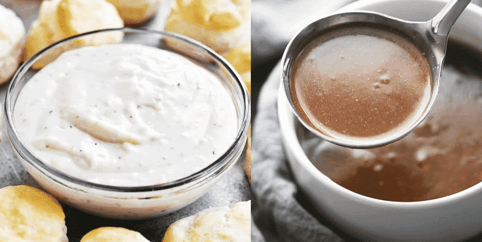 What's the difference between brown gravy and white gravy?