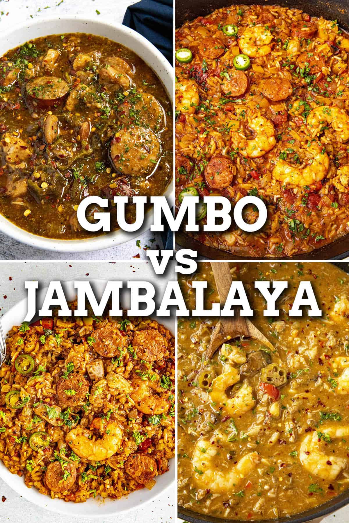 What's the difference between Creole gumbo and jambalaya?