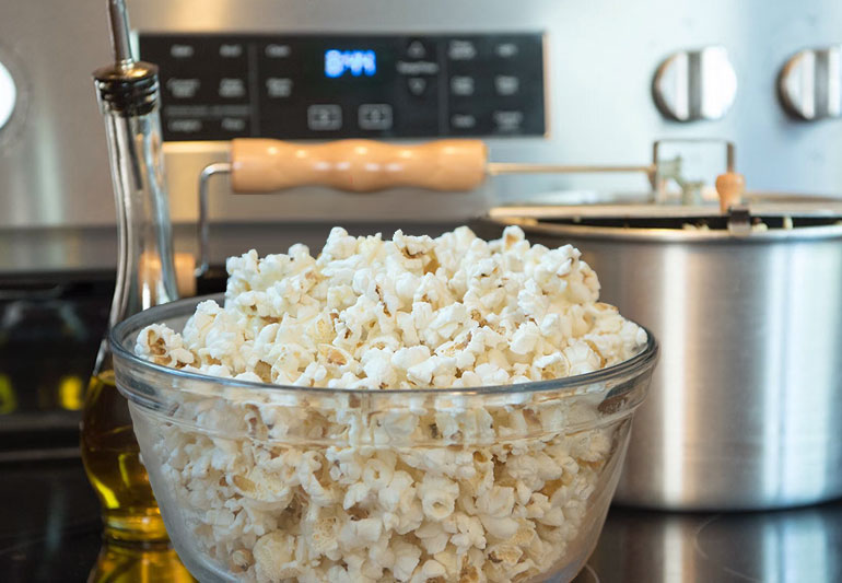 What's the healthiest way to make popcorn?