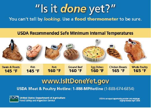 What's the minimum internal cooking temperature for a whole lobster?