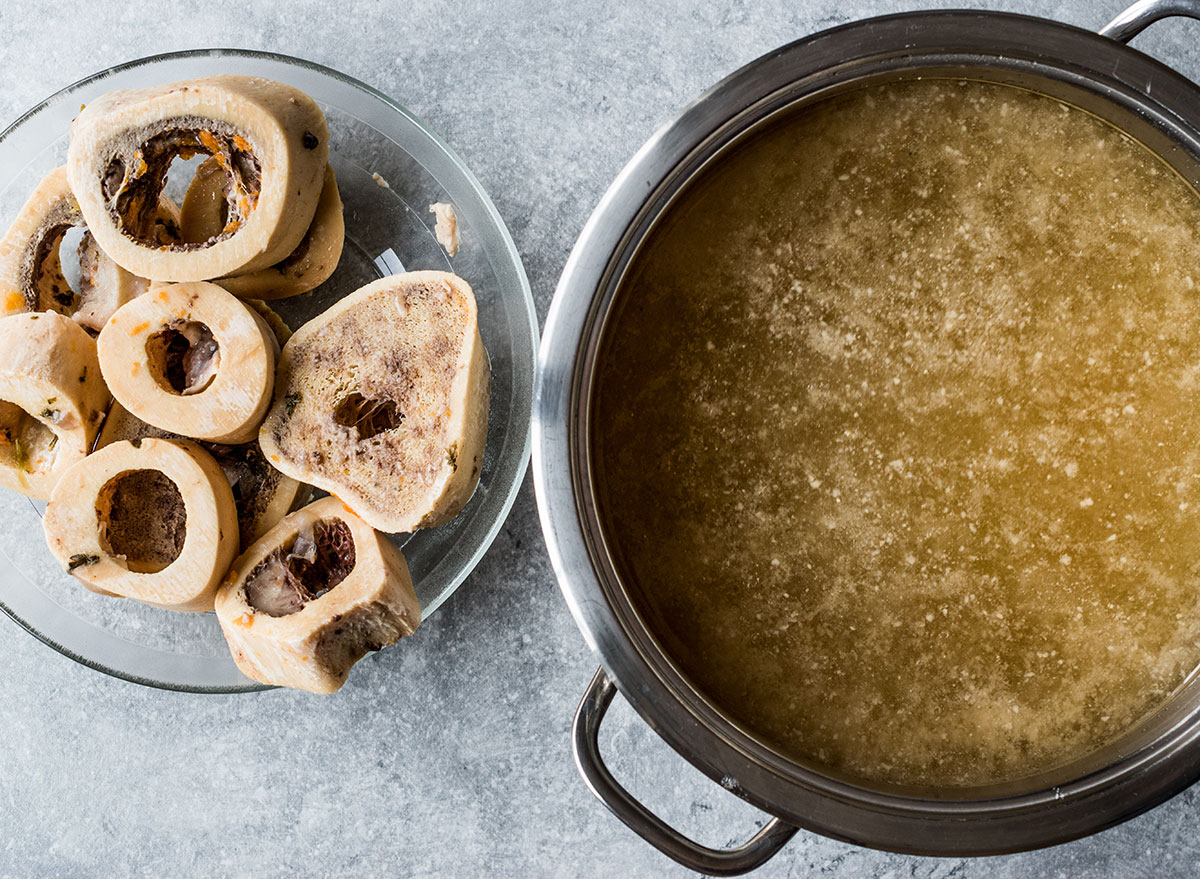 When did people start drinking bone broth?