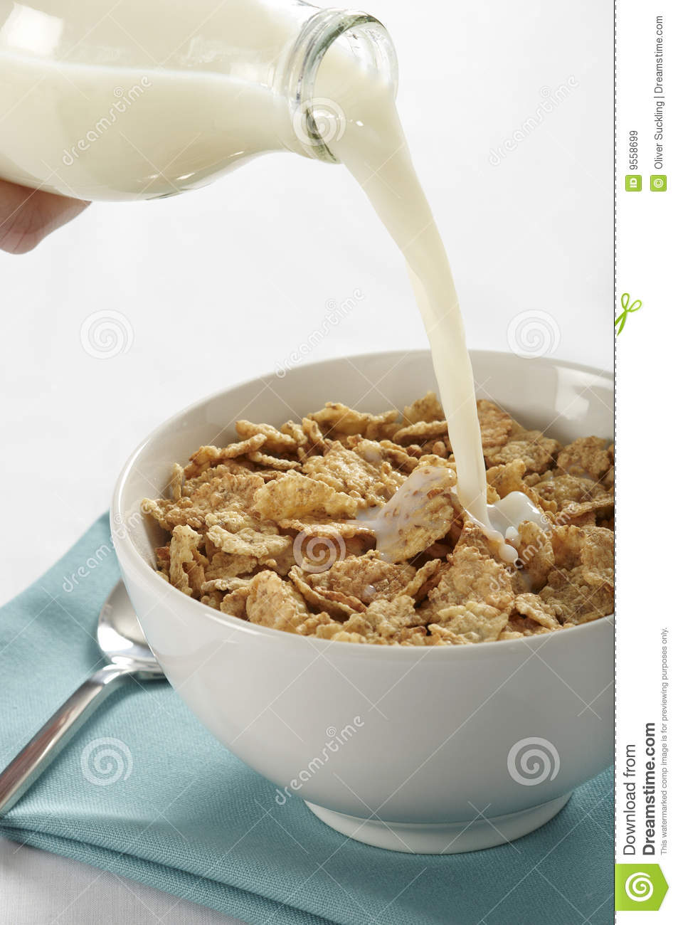 When milk is poured into cereal What is it?