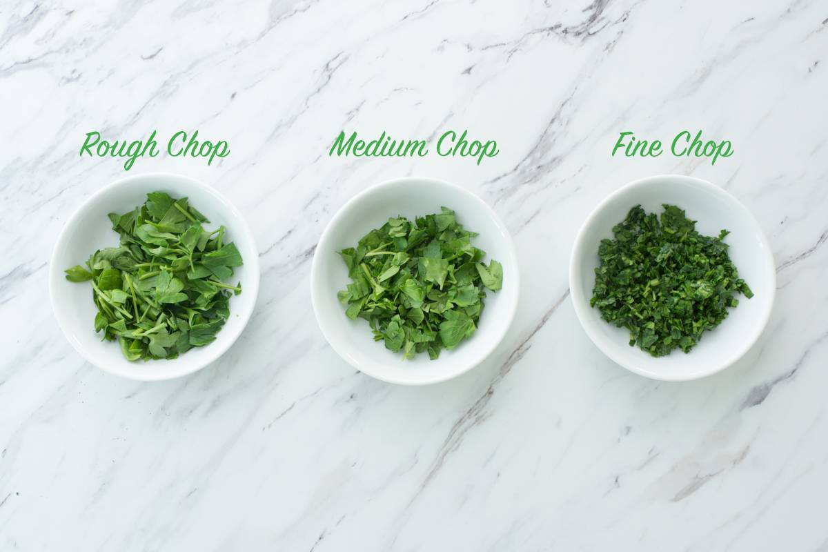 When should herbs be added if cut or chopped fresh?
