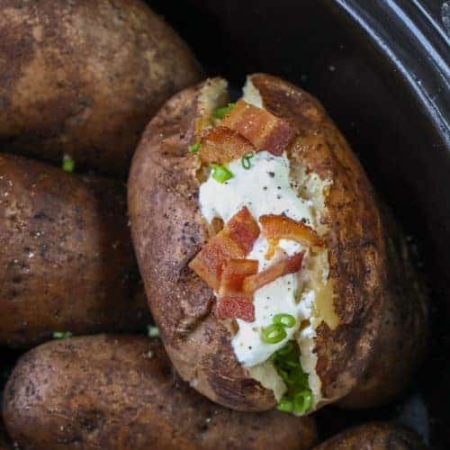 When should I put my potatoes in the crockpot?