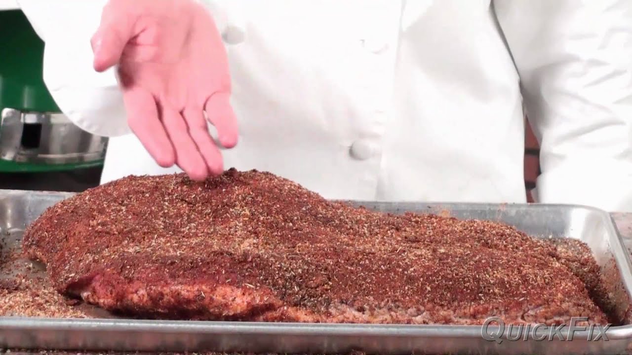 When should you apply rub to meat?