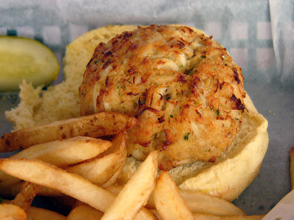 When was crab cake invented?