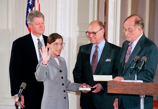 When was Ruth Bader Ginsburg nominated to the Supreme Court?
