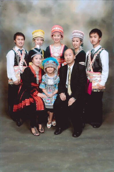 Where are Hmong families from?