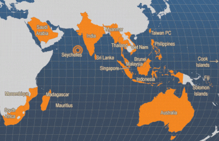 Where are prawns found in the world?