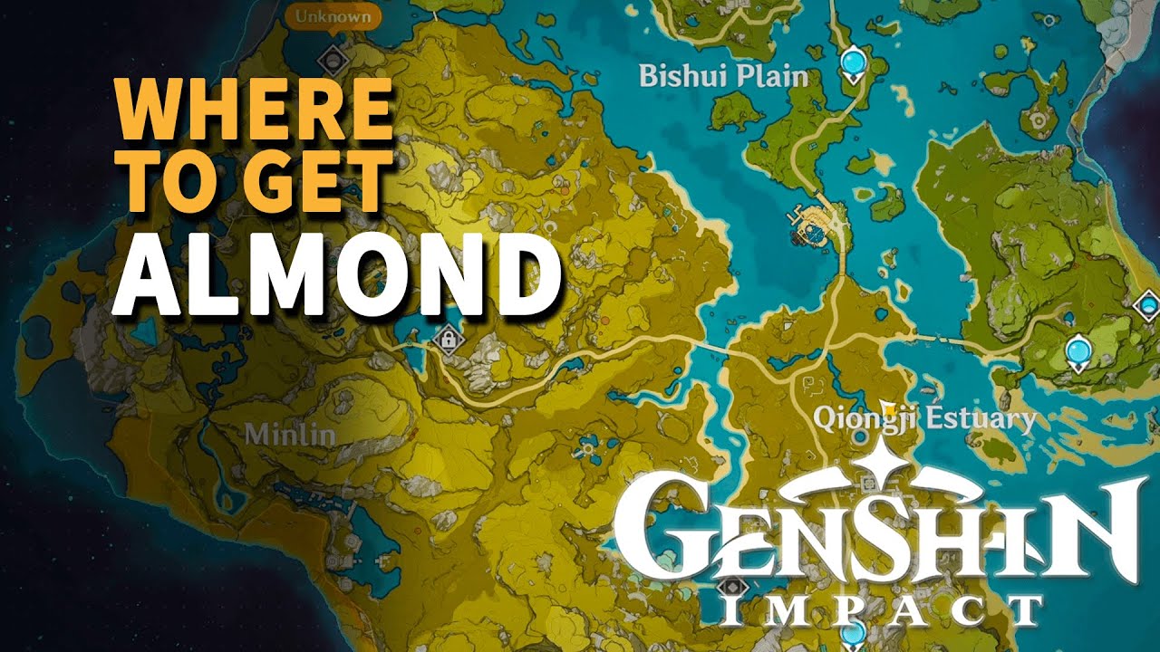 Where are the almonds in Genshin impact map?
