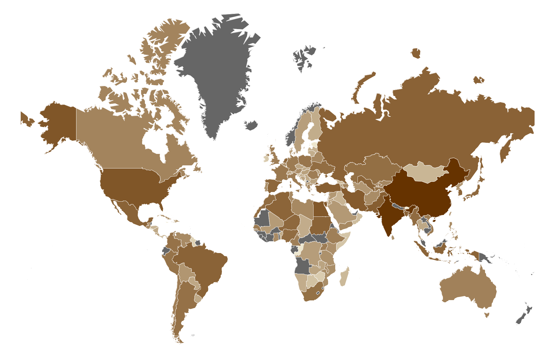 Where are the most onions produced?