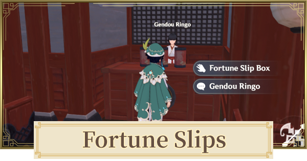 Where can I find fortune slips in Genshin Impact?