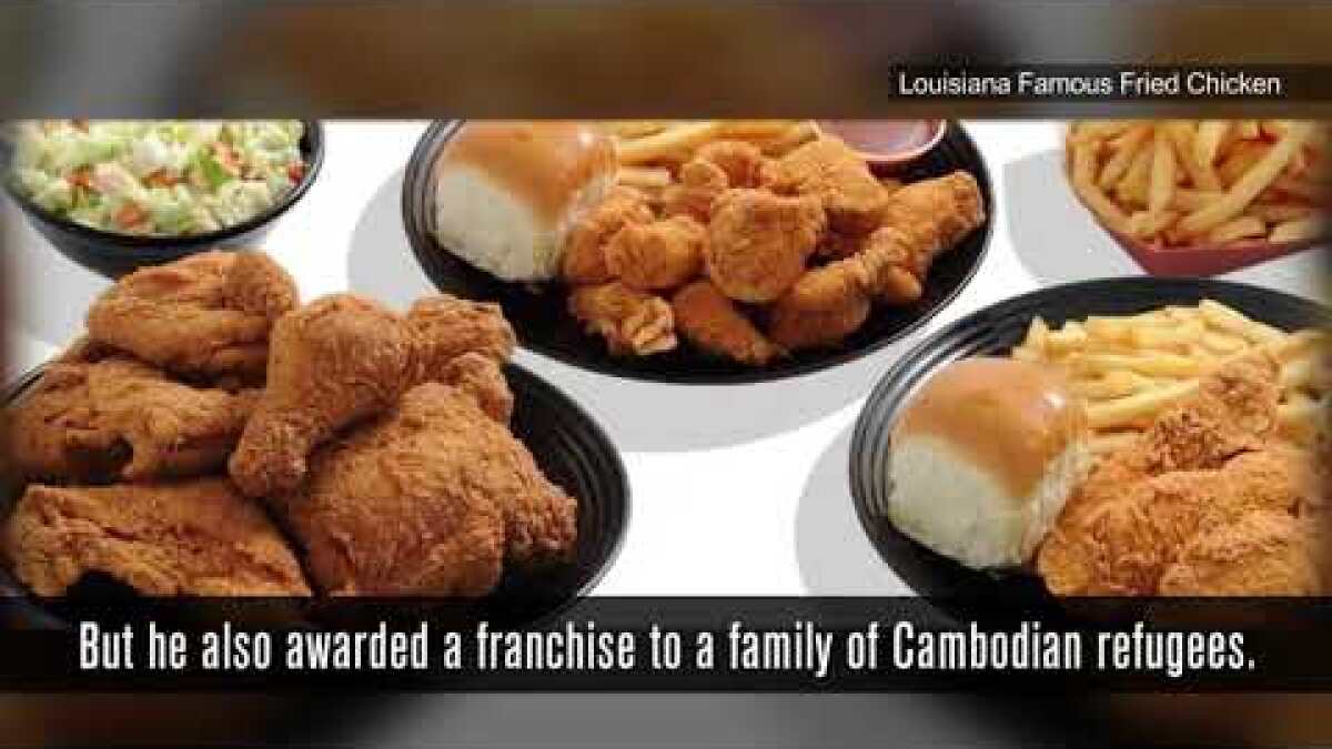 Where did Louisiana fried chicken originate?