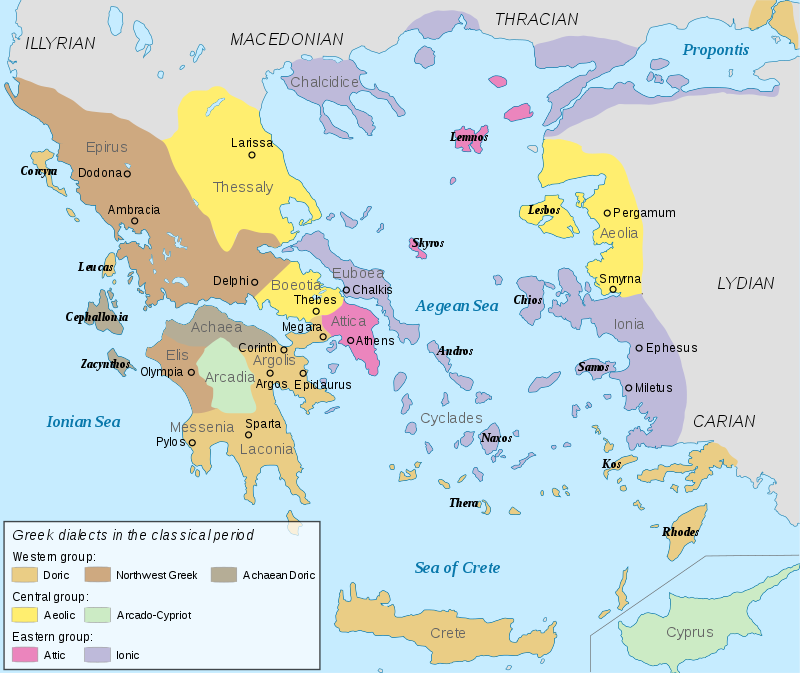 Where did the Aeolians settle?