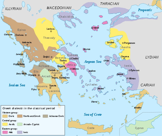 Where did the Dorians and Ionians come from?