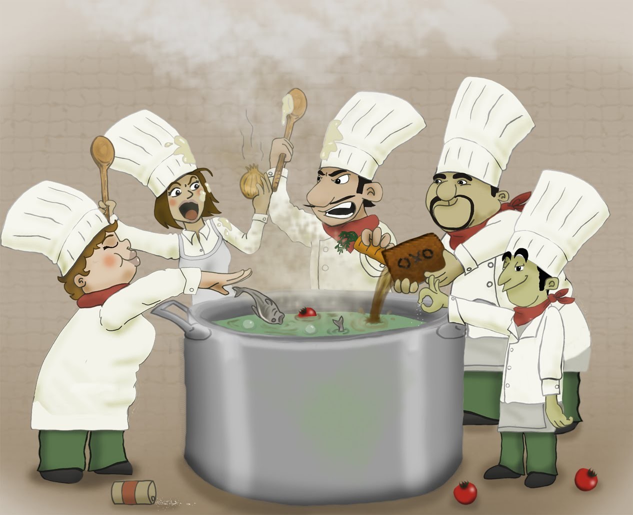 Where did too many cooks in the kitchen come from?