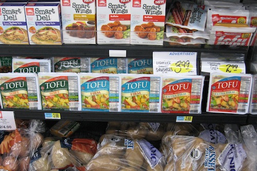 Where do I find silken tofu in the grocery store?