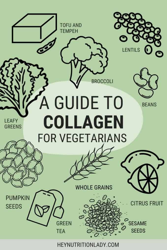 Where do vegetarians get collagen?