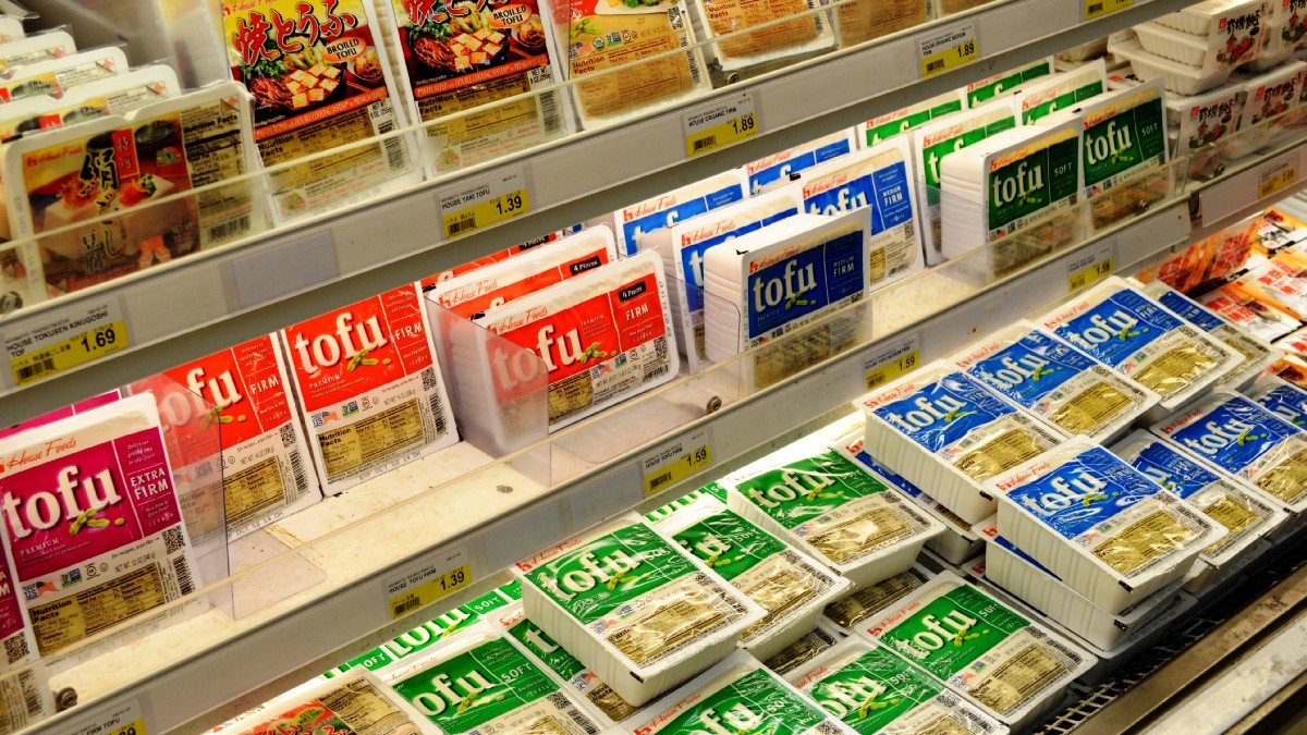 Where do you find tofu in the grocery store?