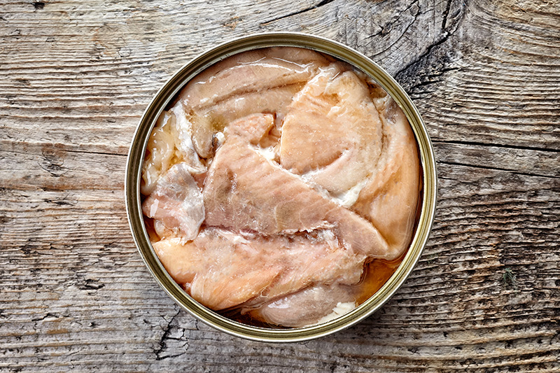 Where does canned pink salmon come from?