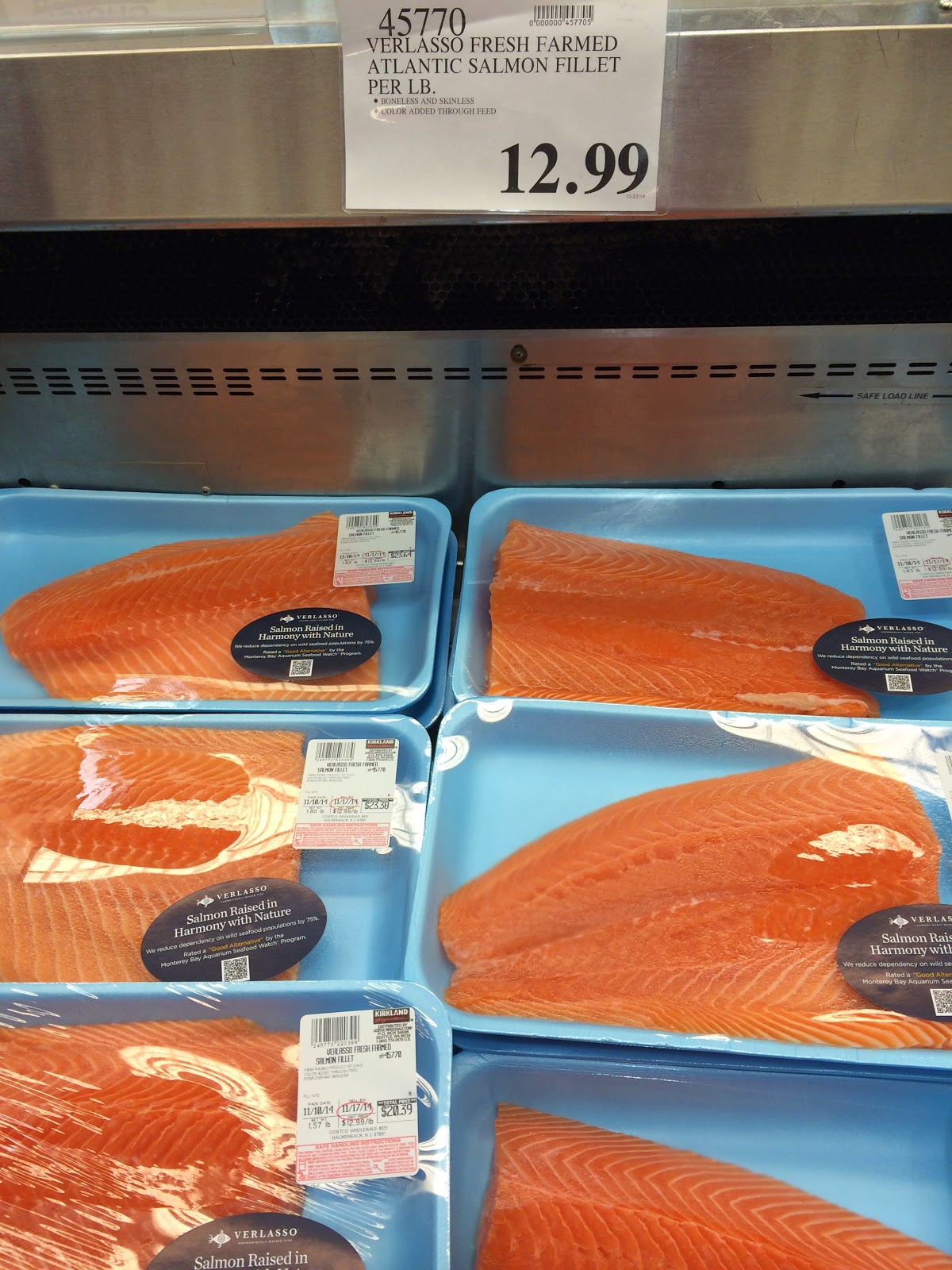 Where does Costco Canada get their salmon from?