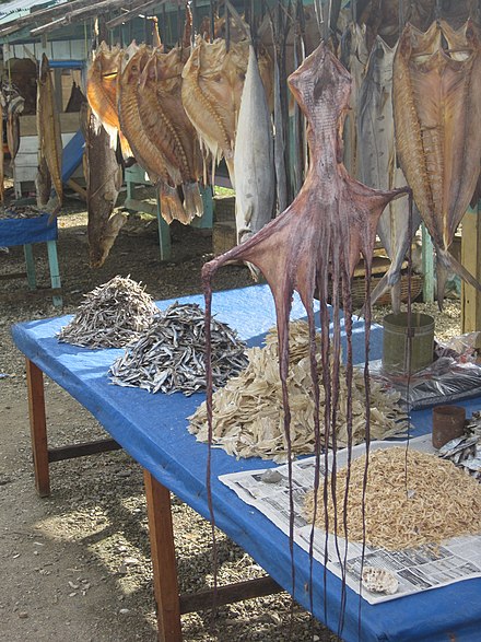 Where does dried fish come from?