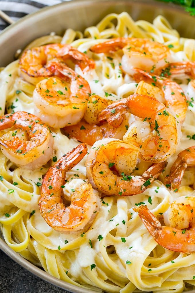 Where does Shrimp Alfredo come from?