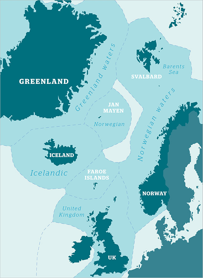 Where does UK fish for cod?