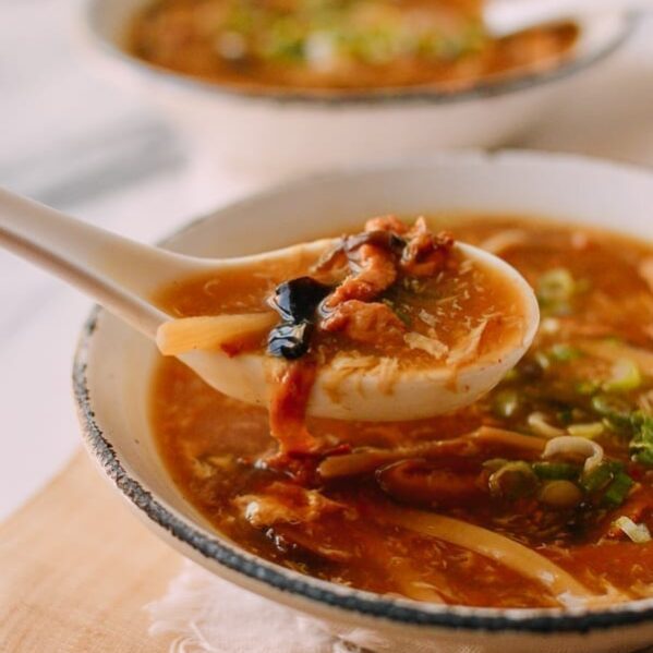 Where does your family's hot and sour soup recipe come from?