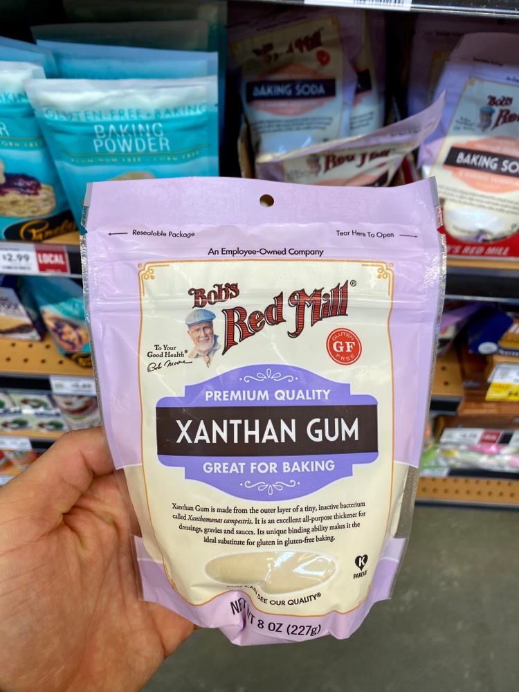 Where in the grocery store will I find xanthan gum?