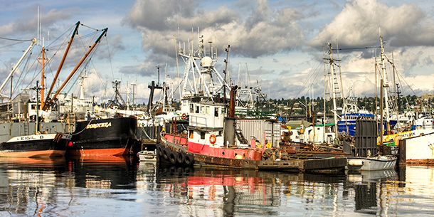 Where in Washington did the fishing industry begin?