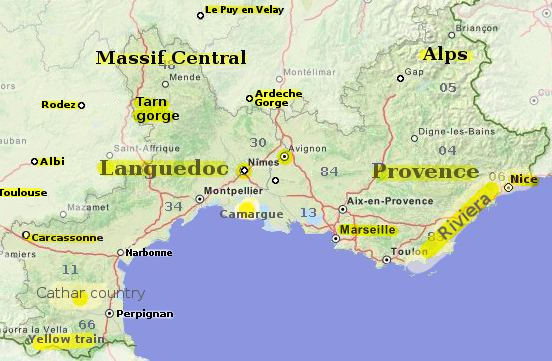 Where is Marseille in France north or south?