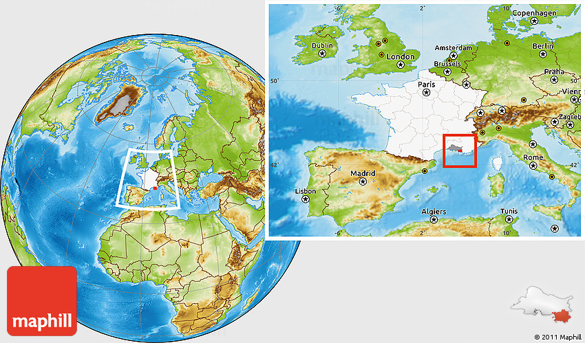 Where is Marseille in world map?