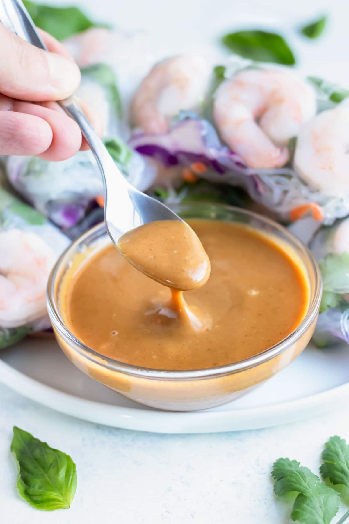 Where is peanut sauce used?