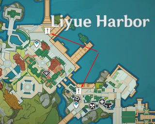 Where is the flower shop in Liyue Harbor?