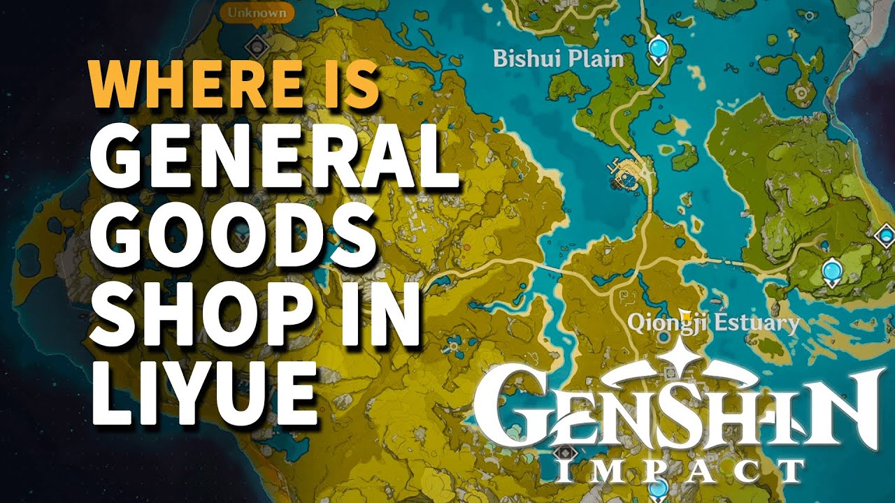Where is the general goods shop in Liyue Genshin?