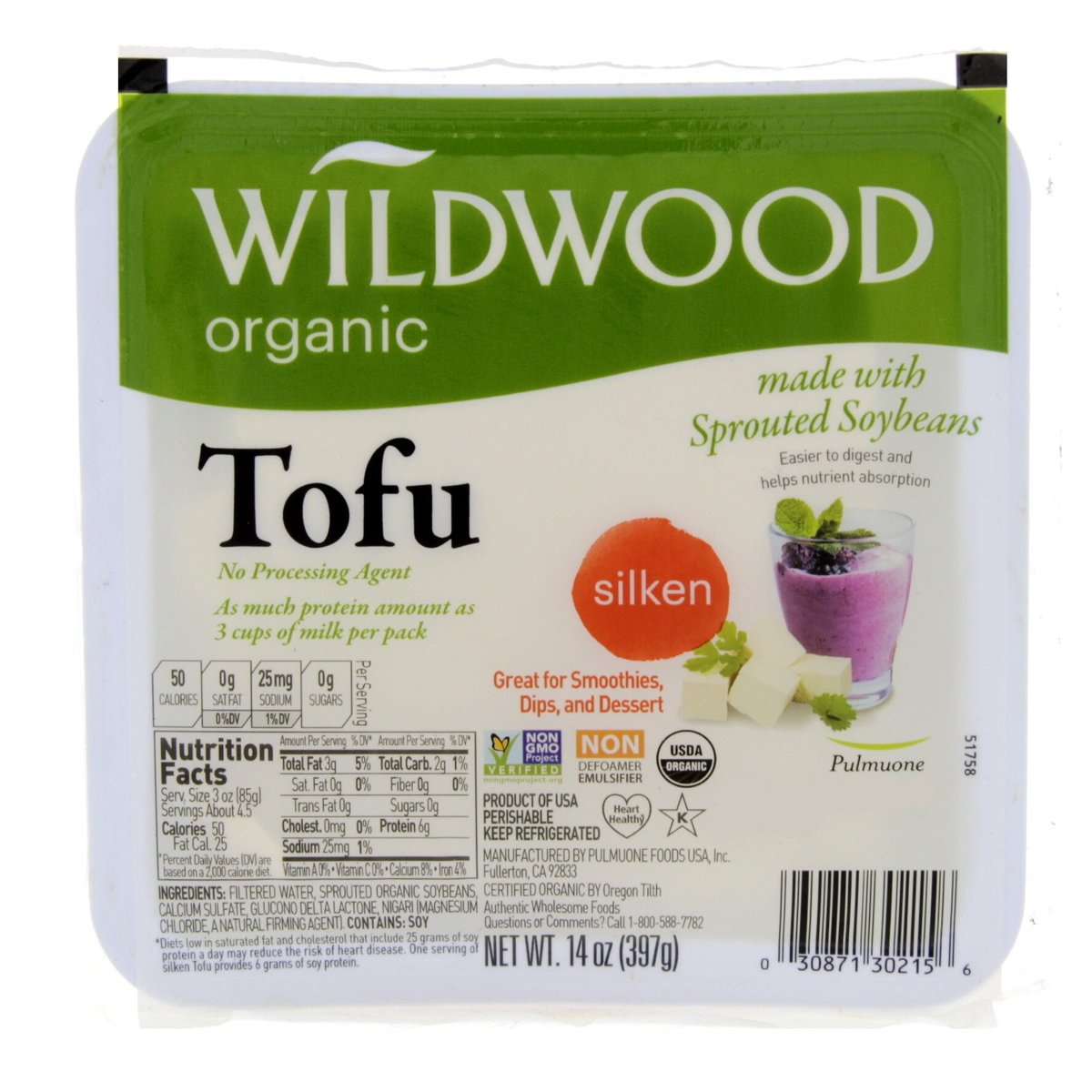 Where is Wildwood tofu made?