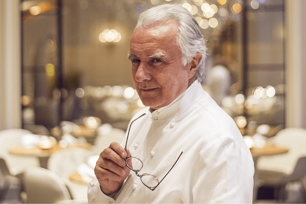 Which chef has the most 3 Michelin stars?