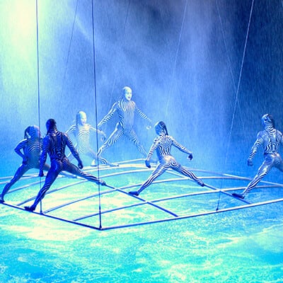 Which Cirque du Soleil show has water?
