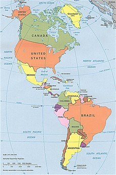 Which countries are included in the Americas?