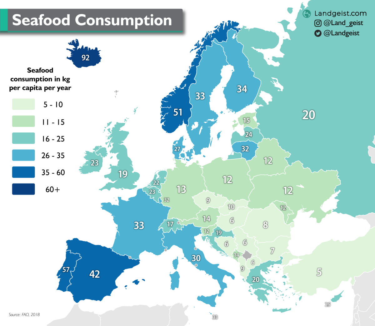 Which country in Europe has the best seafood?