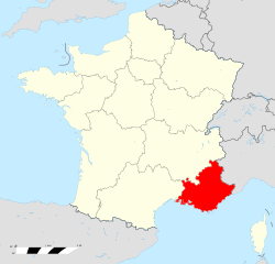 Which country is in the region of Provence?