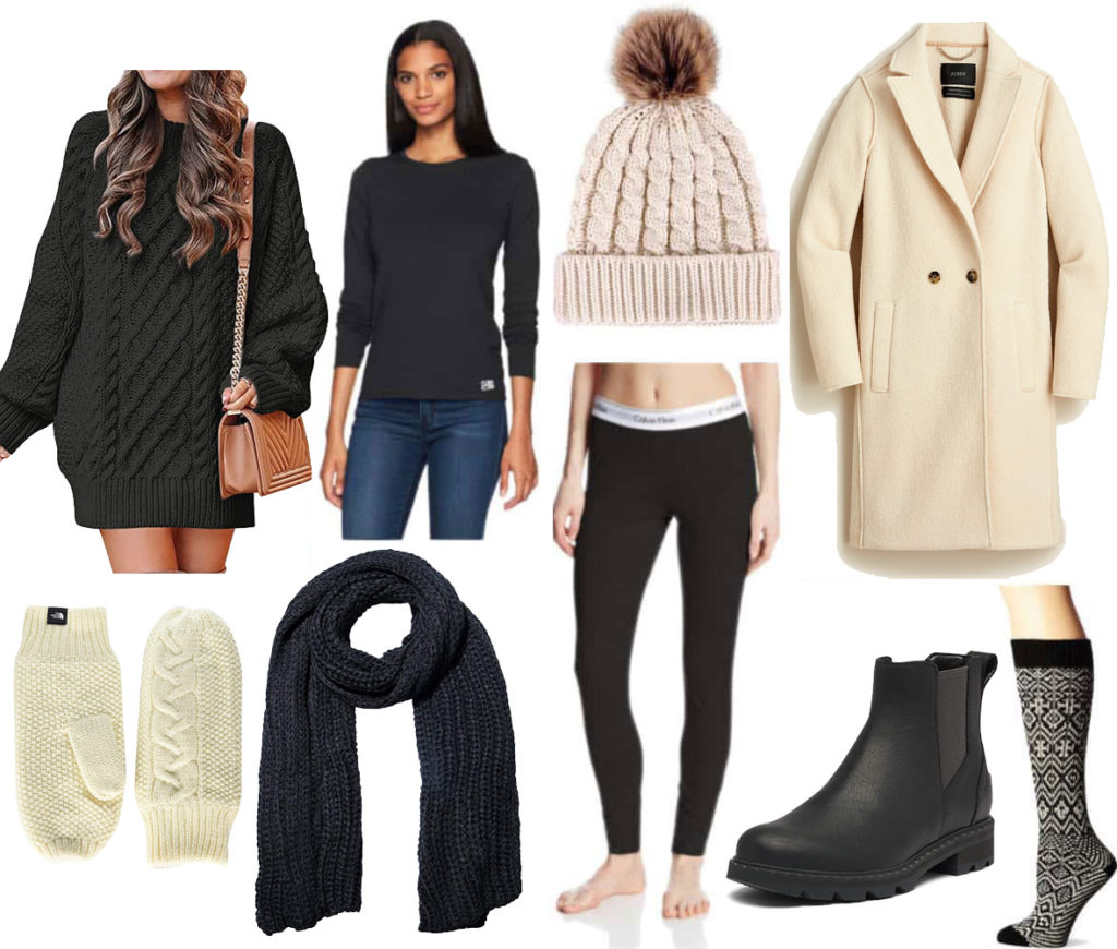 Which dress is suitable for cold weather?