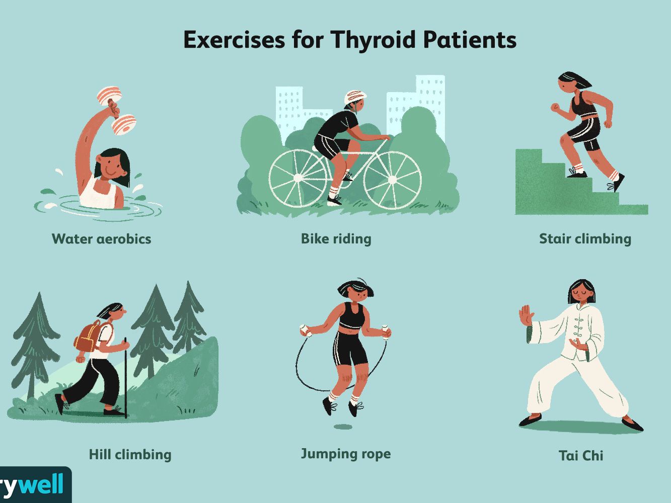 Which exercise is best for thyroid?