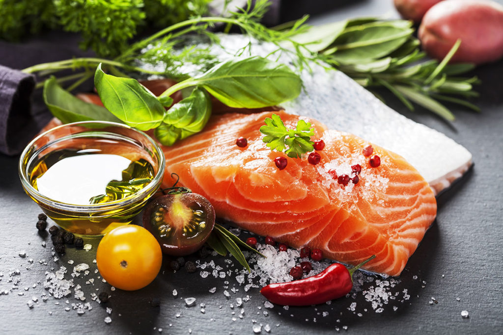 Which fish is good for glowing skin?