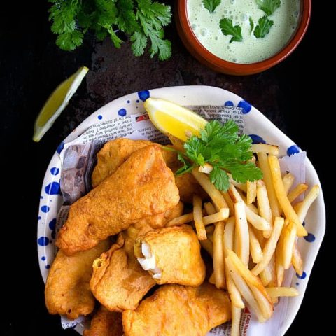 Which fish is used for fish and chips in India?