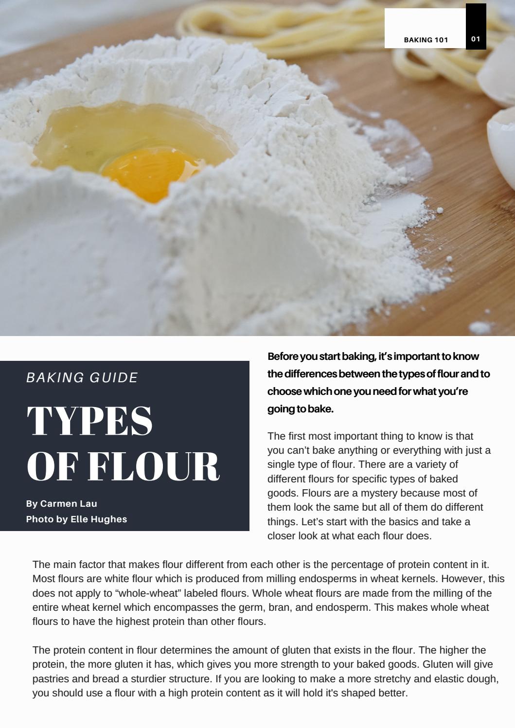 Which flour is more elastic?