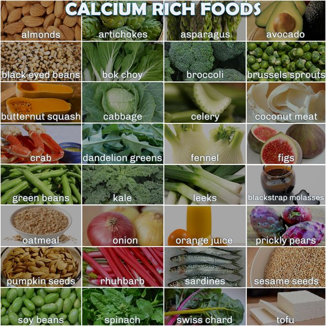 Which food gives calcium to bones?